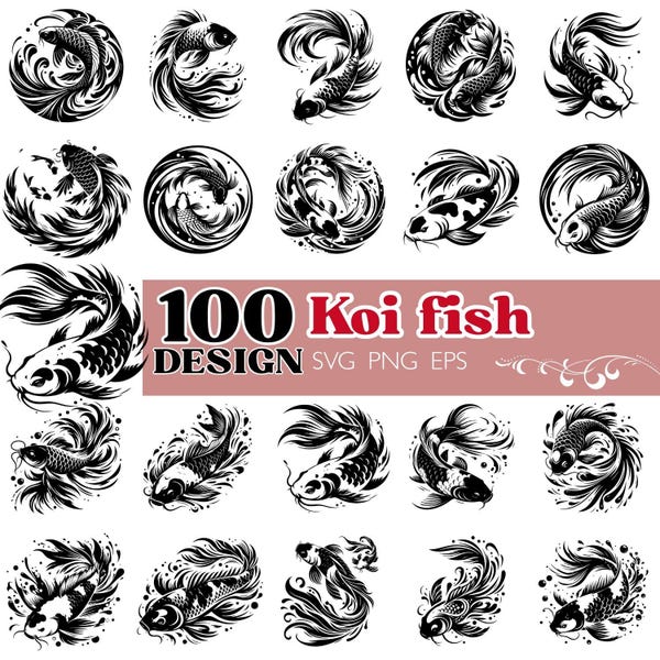 Japanese Fish Decals - Etsy