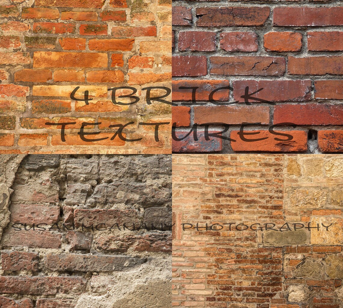 Brick Texture Background, Vintage Brick Image, Red Brick Photo ...