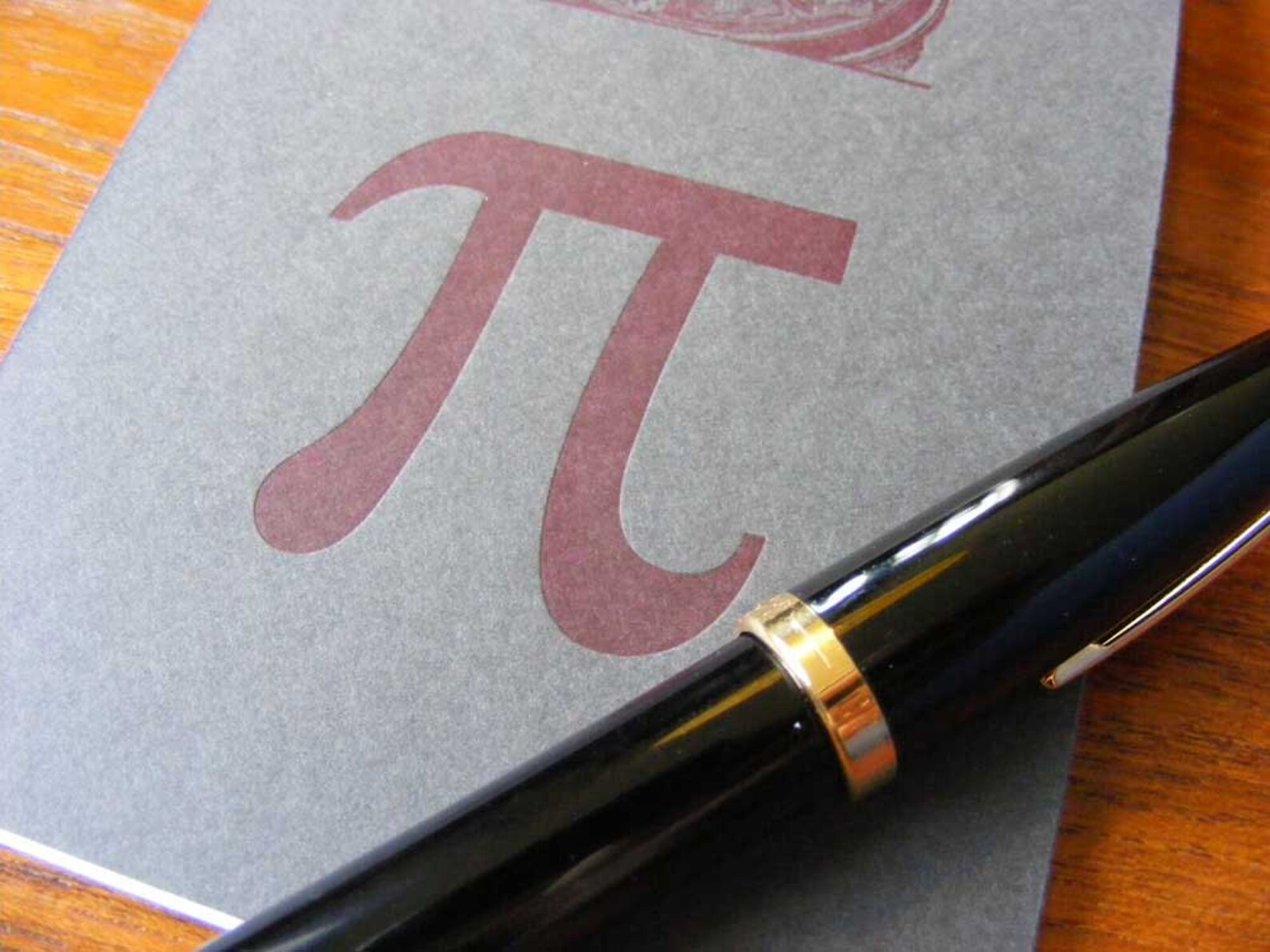 Pi Pie Letterpress Notepad - Etsy