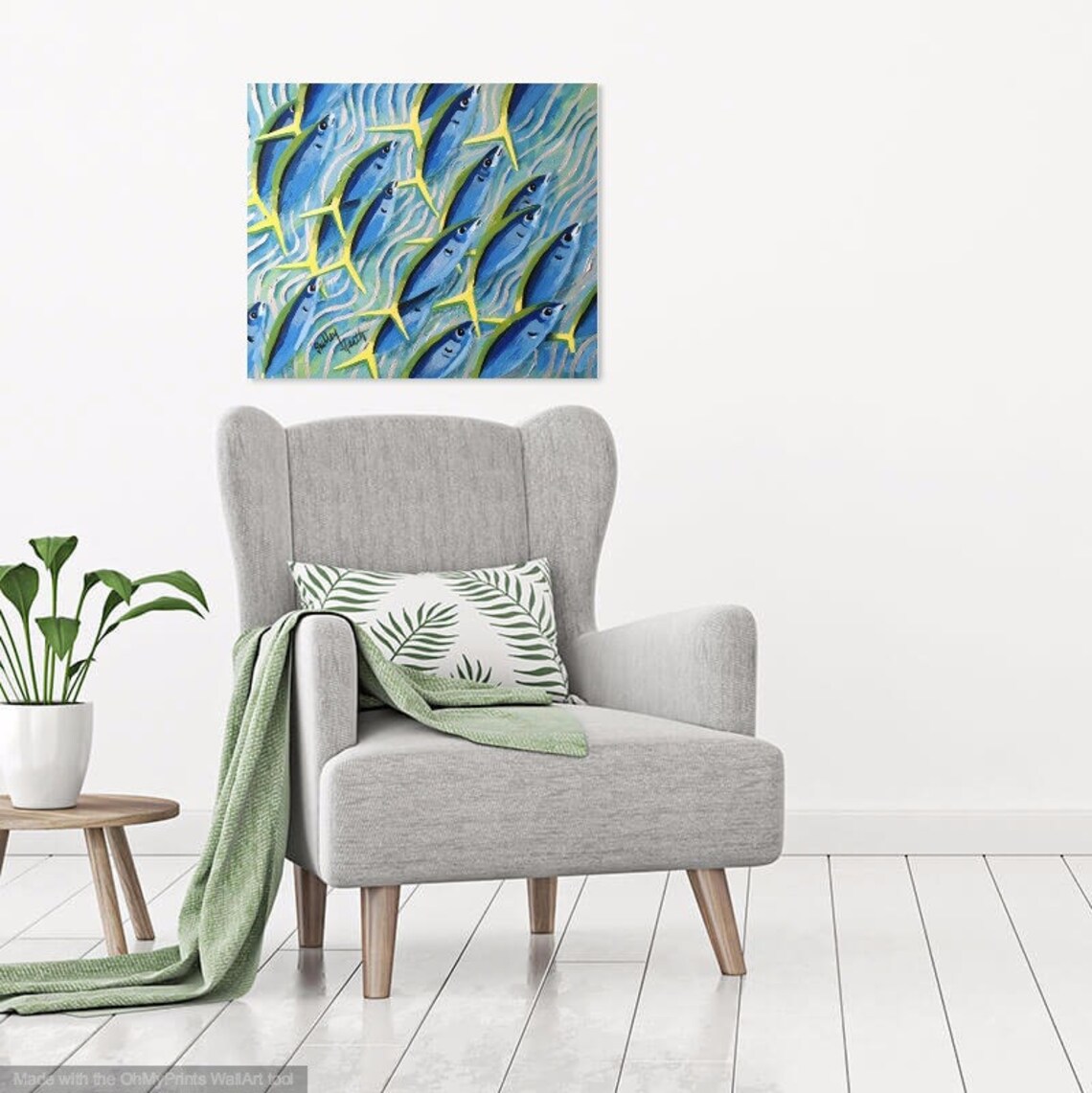 Yellowtail Snapper Acrylic Painting Canvas 20 X 24 Inches | Etsy