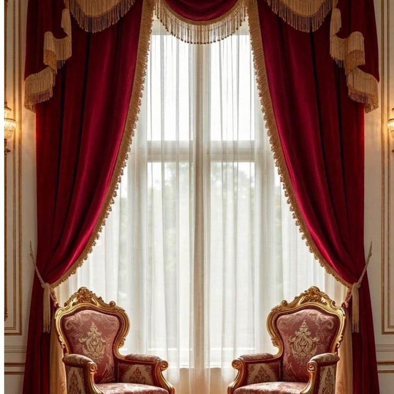 Elegant Victorian Drapes - Etsy