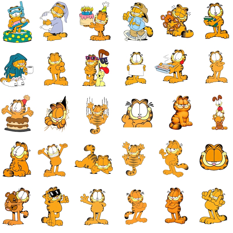 Orange Character Stickers - Etsy