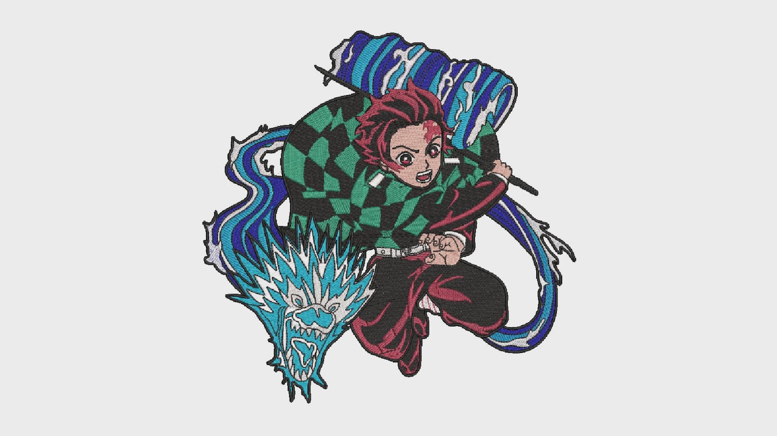 Anime Embroidery Design, Fan Art Machine File (instant Download) - Etsy