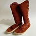 Moccasins With 10 Side Buttons Handmade Leather Vintage - Etsy