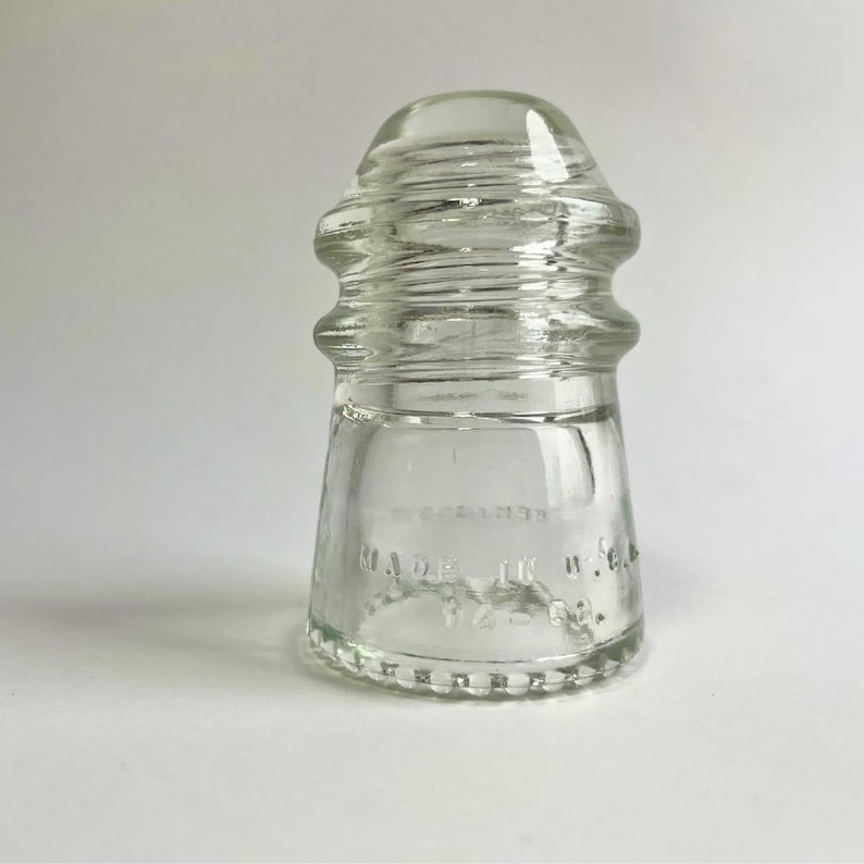 Vintage Electric Pole Insulator Clear Hemingray 9 14-52. - Etsy