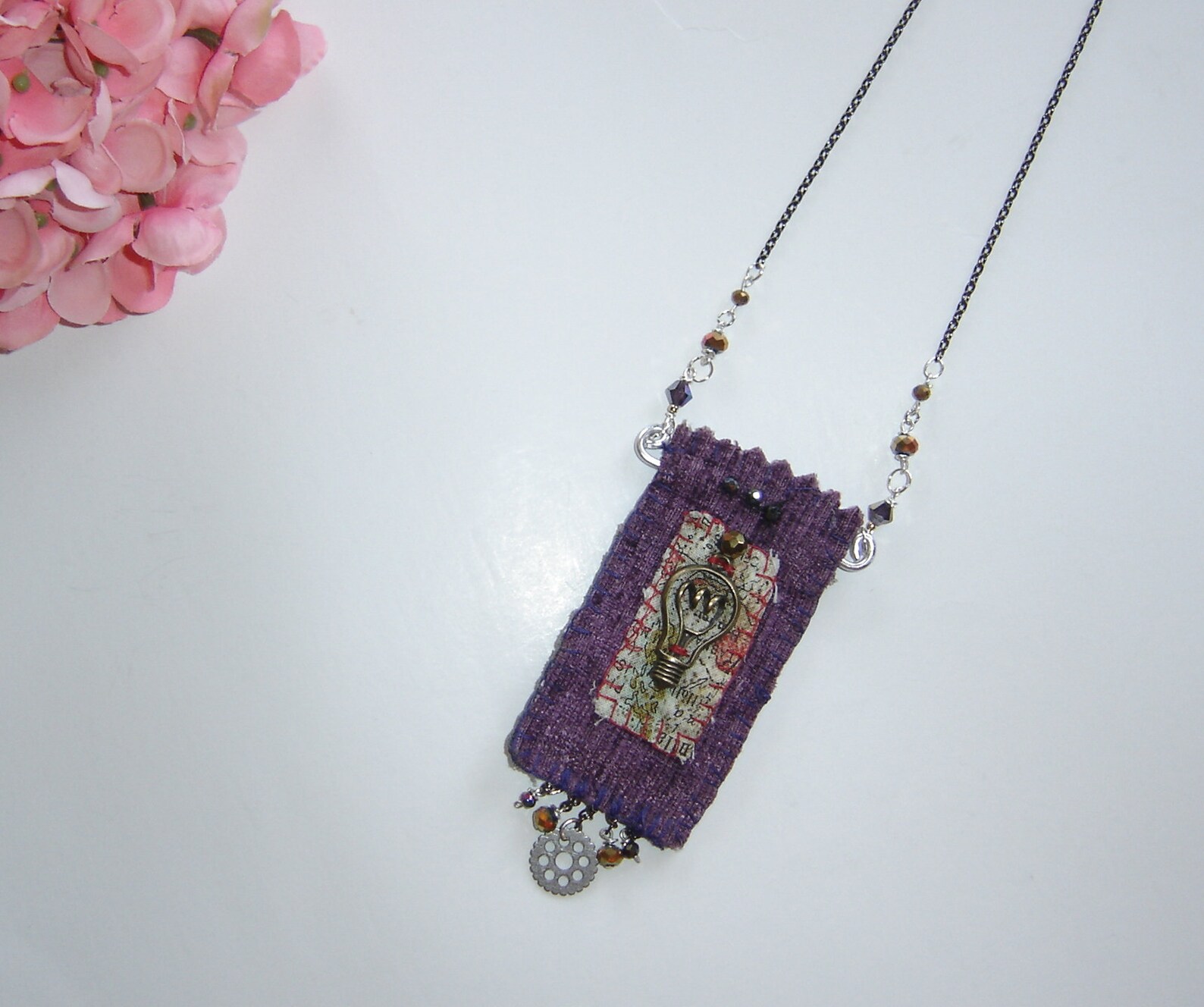 Light Bulb Neckalce Amulet Boho Necklace Nerd Tech Bohemian Bogo Gear ...