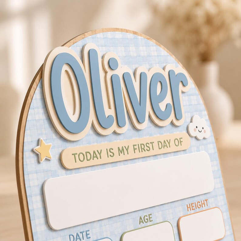 Custom First Day of School Sign, Back to School Board, Preschool ...