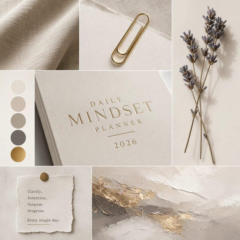 2026 Daily Mindset Planner PDF | Premium Digital Goal Setting Journal ...