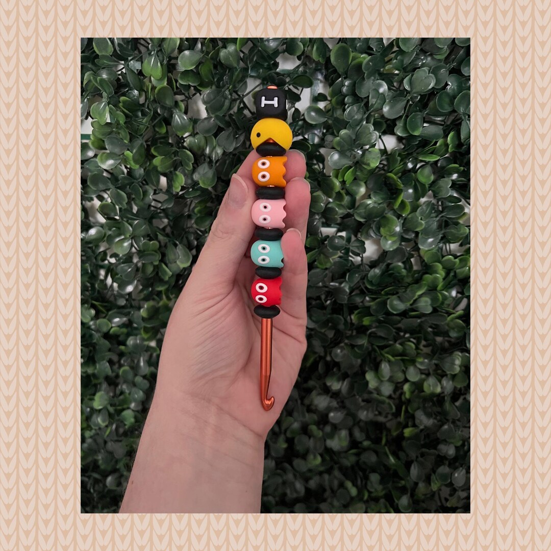 Pacman Hook Silicone Bead Crochet Hook Ergonomic Crochet Tool crochet ...