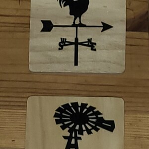 Farm Life Wood Coasters - Etsy