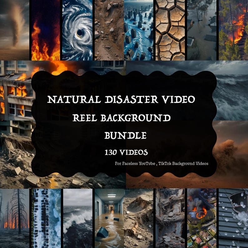 Natural Disaster Video Backgrounds for Faceless Reels Tiktok Youtube ...