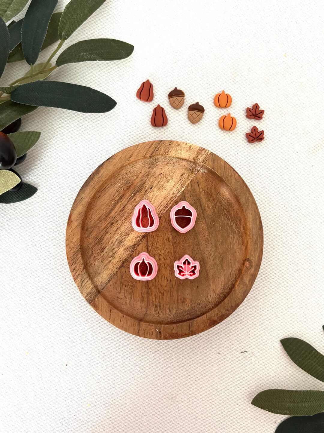 Mini Fall Cutters – Polymer Clay Tools, Acorn, Pumpkin, Leaf Shapes - Etsy