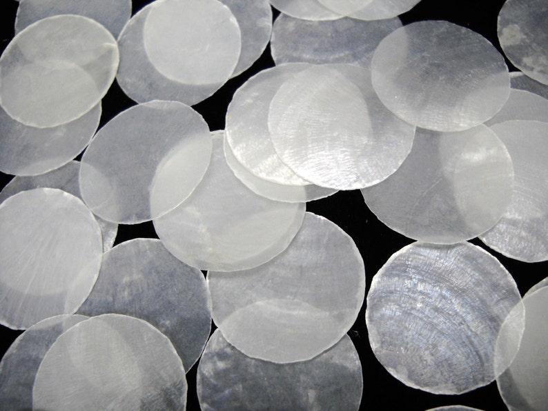 Multipack 3" Capiz Shell Round Flat Seashell Ocean Beach Nautical ...