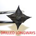 1.5" Approx Bat Devil Caltrops DRILLED or UNDRILLED Real Wood Nut ...