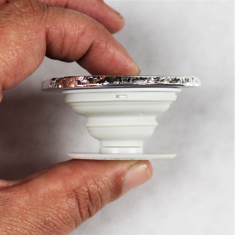 Customized Pop Sockets Agate SILVER With Copper Plated - Etsy