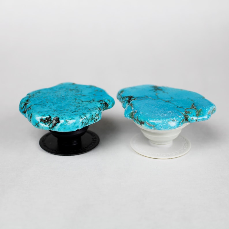 Wholesale 5ct Pop Sockets Turquoise Magnesite Gemstone Pop Out Phone ...