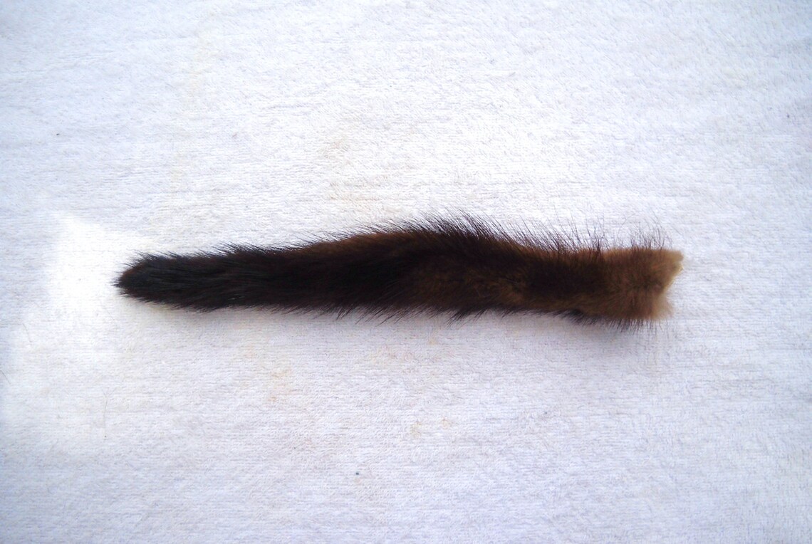 Real Brown Mink Tail 10 to 14 Totem Keychain Key - Etsy