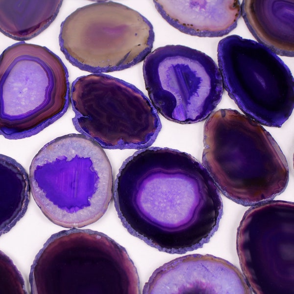Purple Agate Slice - Etsy