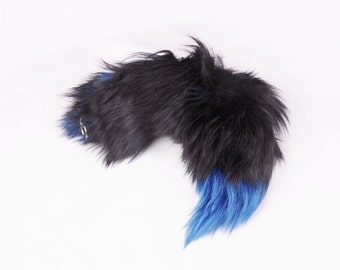 Blue fox tail | Etsy