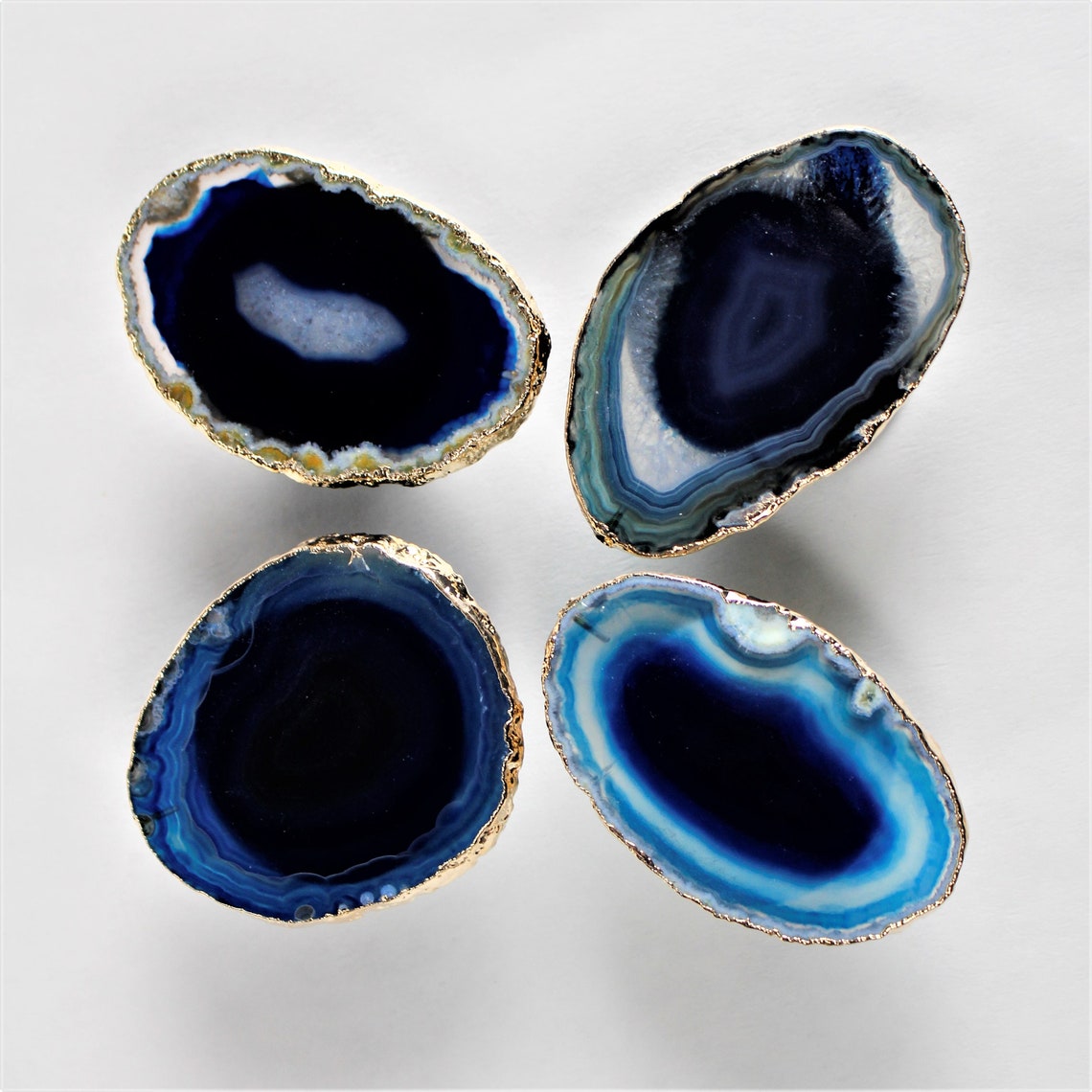Wholesale 5ct Pop Sockets Navy Blue Gold / Copper Plated Gemstone Pop ...