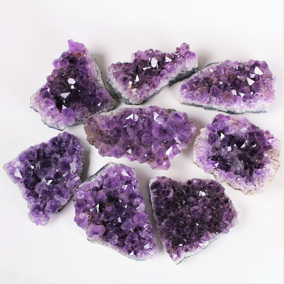 4.5"-5.5" Amethyst Cluster Chunk Purple Quartz Crystal -upick Quantity ...