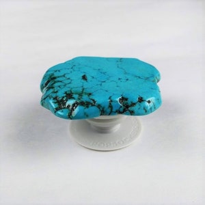 Wholesale 5ct Pop Sockets Turquoise Magnesite Gemstone Pop Out Phone ...