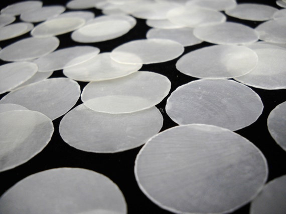 Multipack 2 Capiz Shell Round Flat Seashell Ocean Beach | Etsy