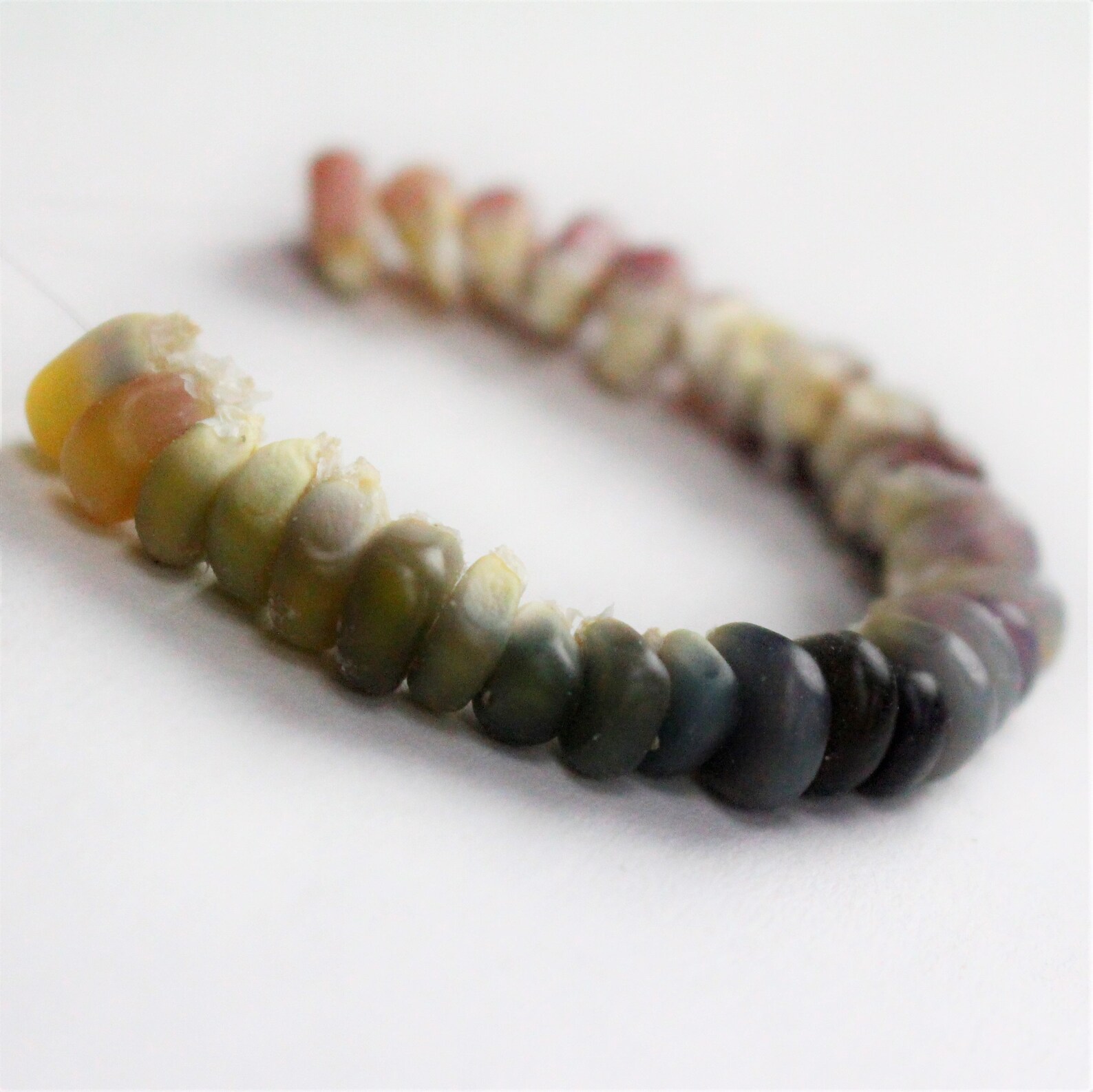 Glass Gem Corn Kernels DRILLED Natural Real Beads - Etsy