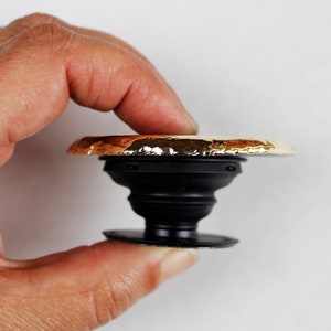 Wholesale 5ct Pop Sockets Navy Blue Gold / Copper Plated Gemstone Pop ...