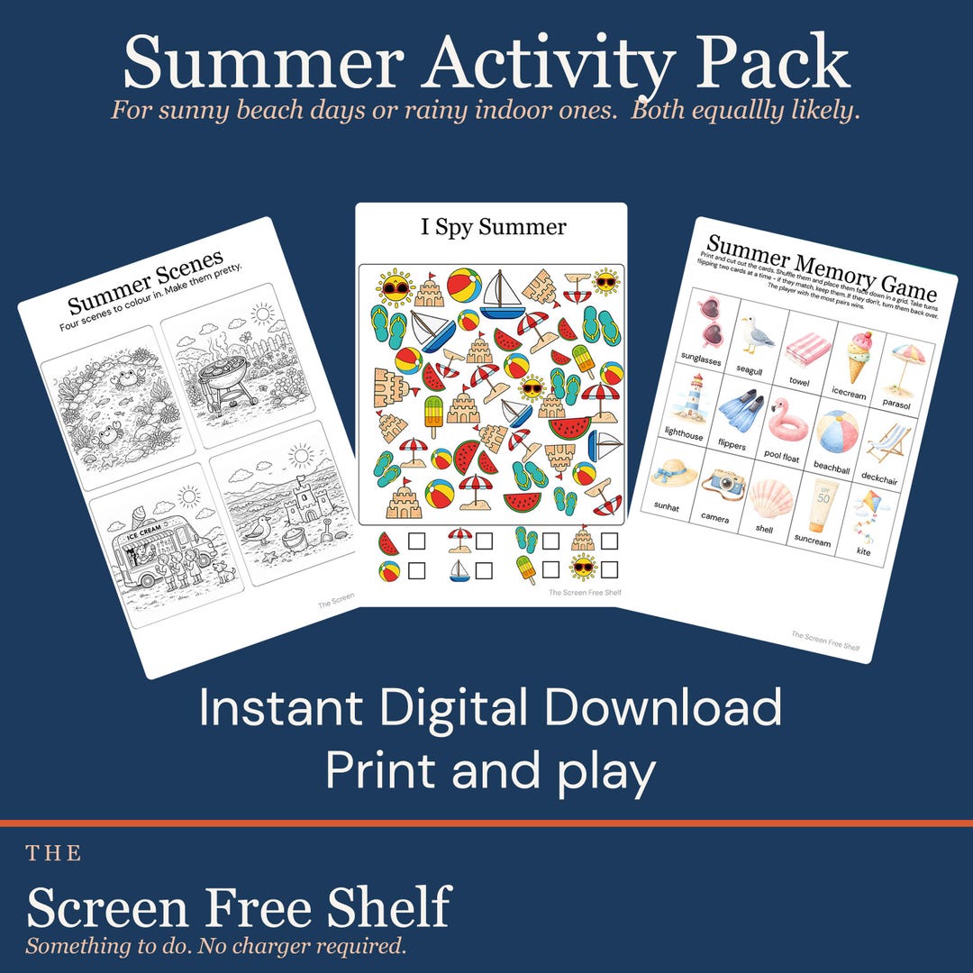 Summer Holiday Activity Pack — Printable | 14 Sheets | Instant Download ...