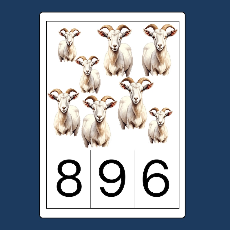 Farmyard Count and Clip Cards – Numbers 1-20 (digital Download) - Etsy