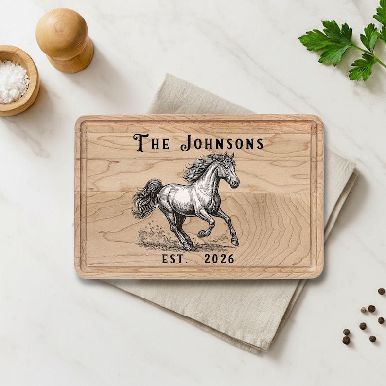 Custom Engraved Cutting Board Paddle Housewarming Serving Platter ...