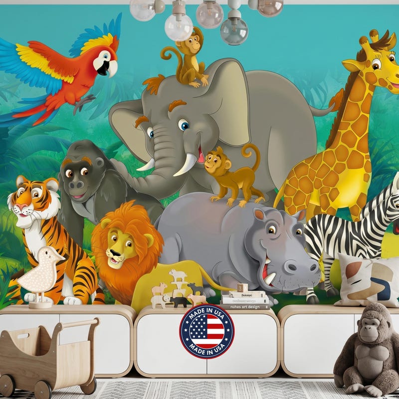Cartoon Murals - Etsy
