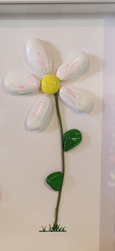 Bunny River Rock Art, River Rock Frame Art, Great for Nursery - Etsy