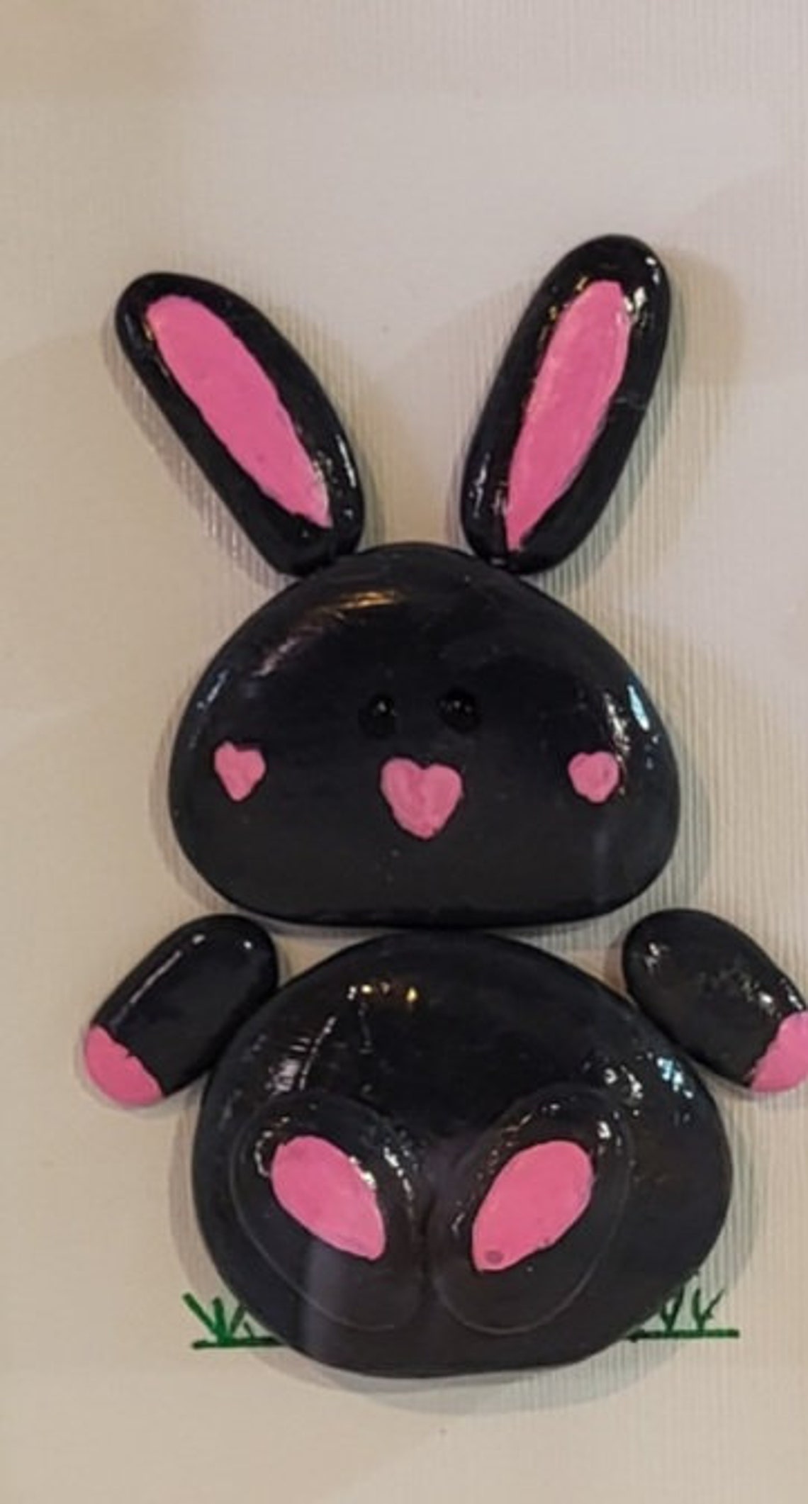 Bunny River Rock Art, River Rock Frame Art, Great for Nursery - Etsy