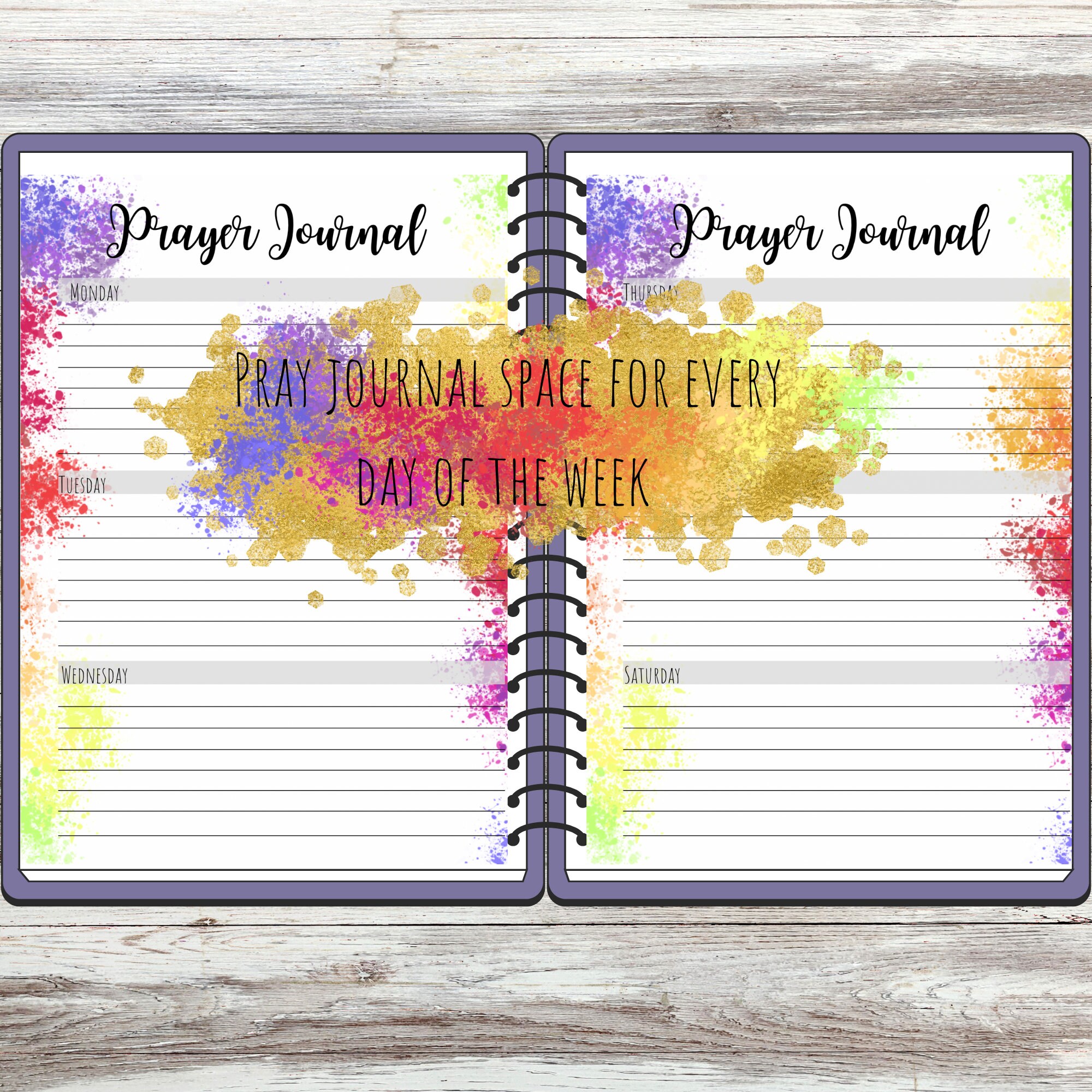 Bible Study Prayer Journal Printable, Watercolor, Prayer Printable ...