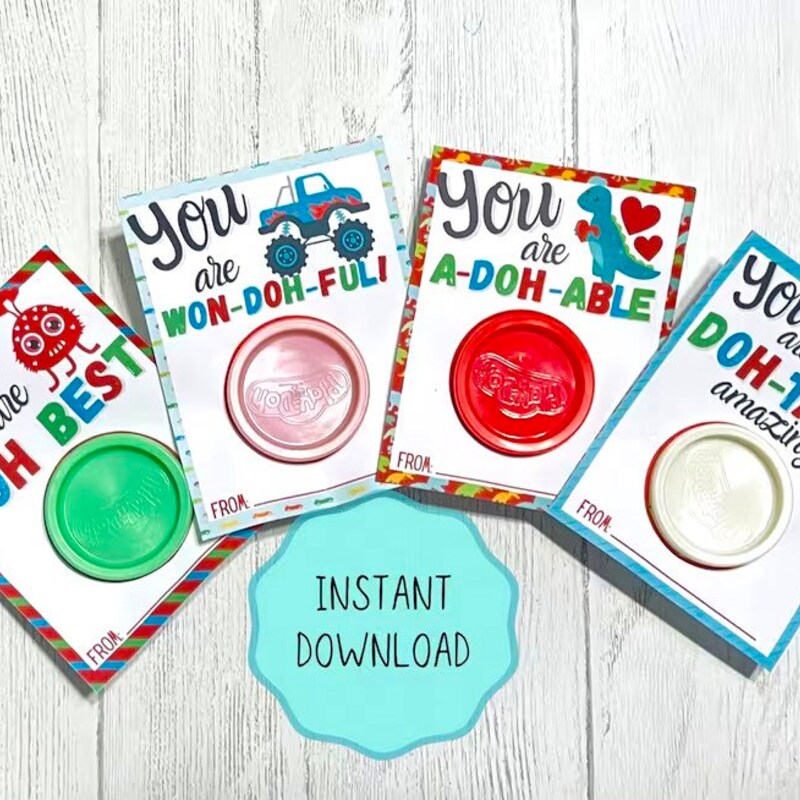 Play Doh Valentine - Etsy