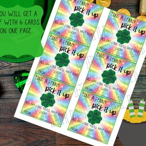 St Patricks Day Printable Find a Penny Gift Tag for Classmates Lucky ...