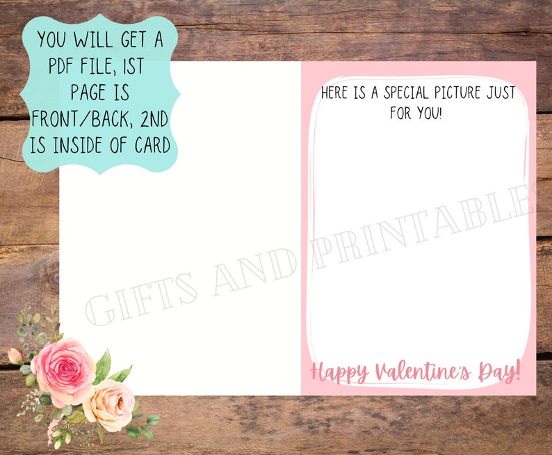 Dad Printable Valentines Day Card, Kids Valentine Gift, Fill in the ...