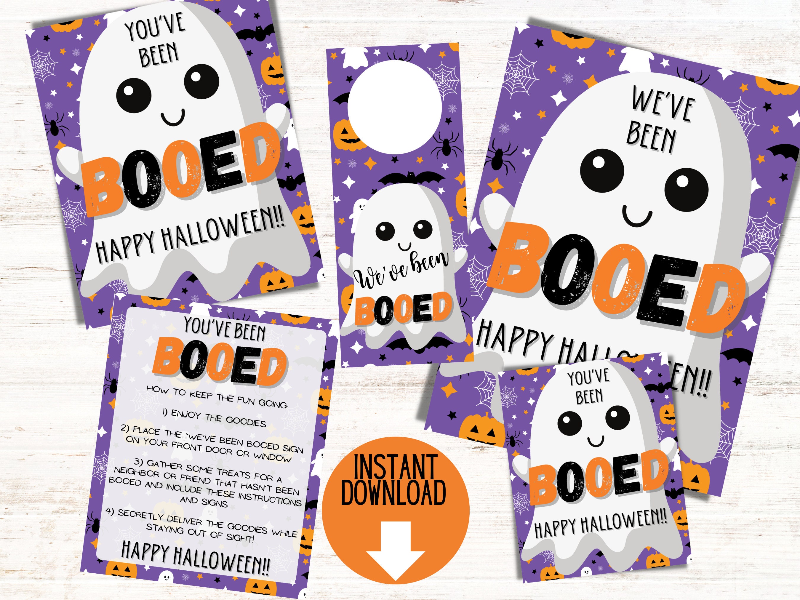 INSTANT DOWNLOAD You’ve Been Booed Halloween Game Kit, Printable We’ve ...