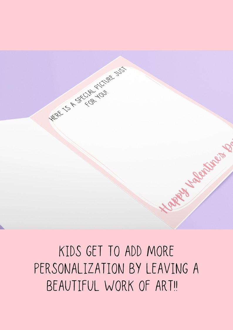 Mom Printable Valentines Day Card, Kids Valentine Gift, Fill in the ...