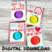 Printable Ring Pop Gem Valentines, Valentine Class Gift, Editable ...