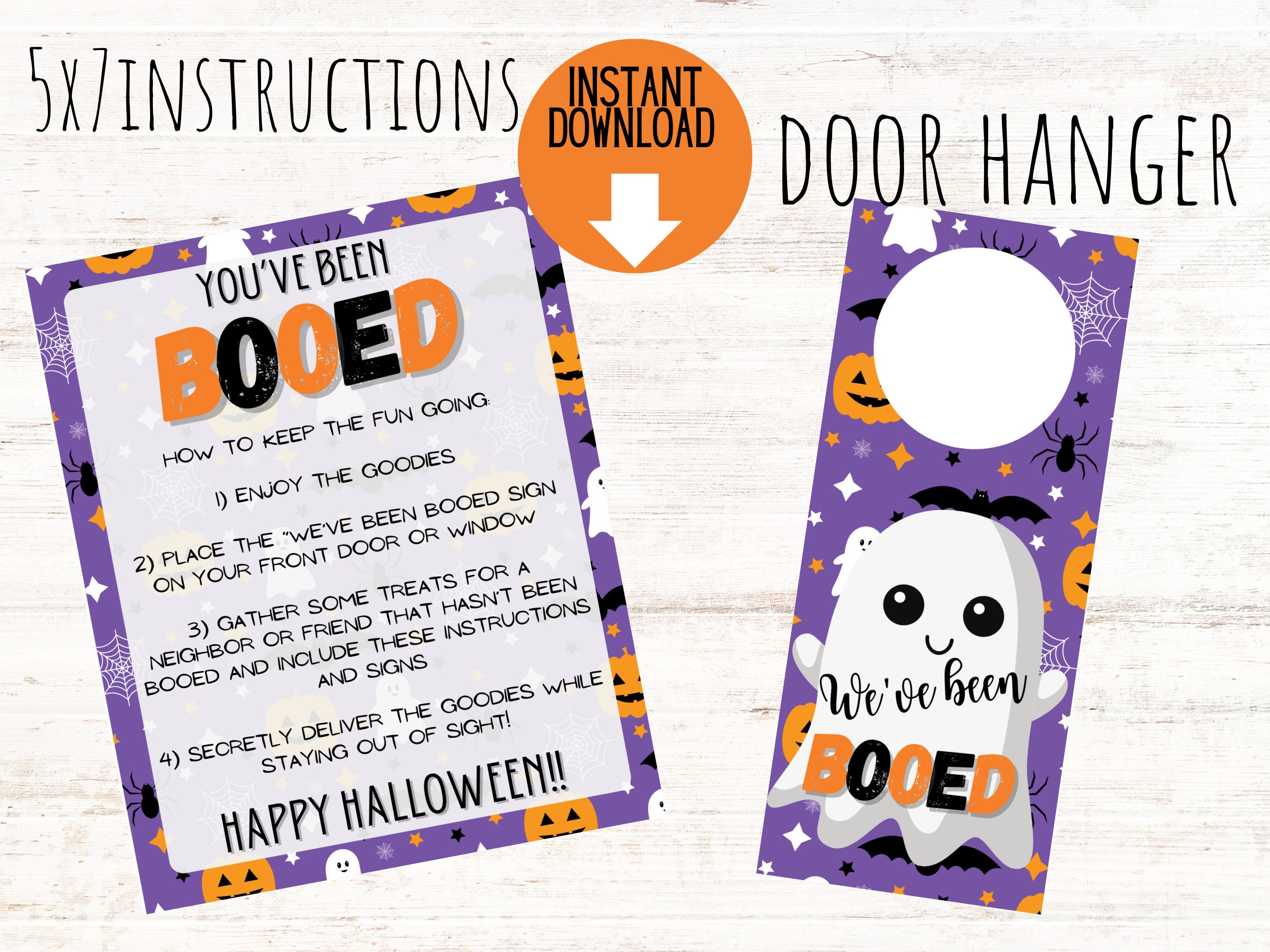 INSTANT DOWNLOAD You’ve Been Booed Halloween Game Kit, Printable We’ve ...