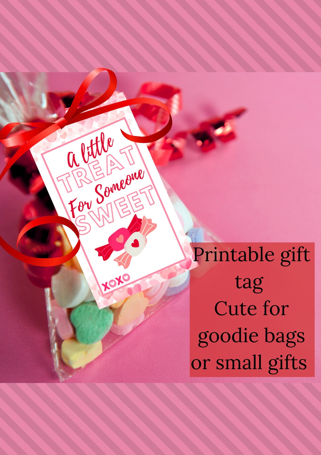 Valentine's Day Gift Treat Tag for Classmates, a Little Treat for ...
