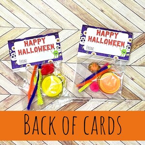 Halloween Make a Monster Printable Bag Topper, Halloween Class Party ...