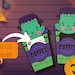 Halloween Printable Frankenstein Coffee Gift Card, Halloween Class ...