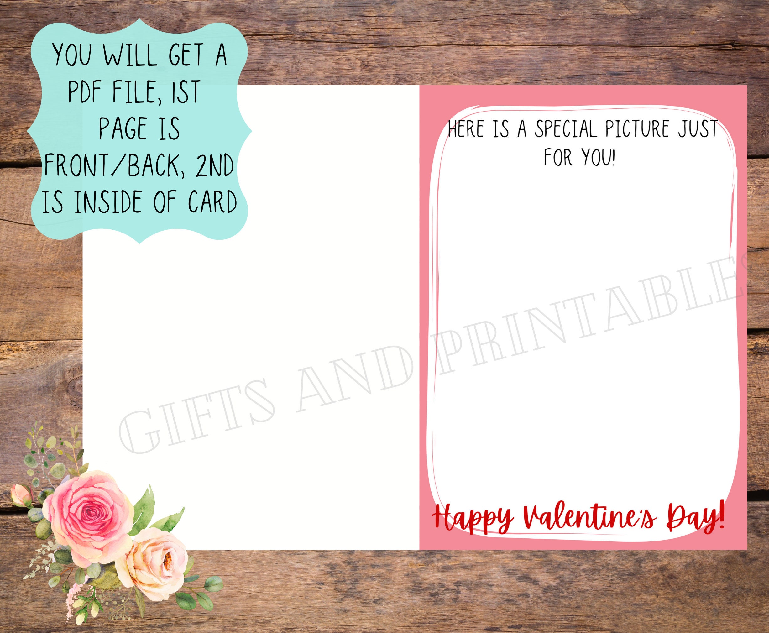 Dad Printable Valentines Day Card, Kids Valentine Gift, Fill in the ...