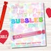 Bubbles Valentines Class Gift, Bubble Valentine Class Favors, Kids ...