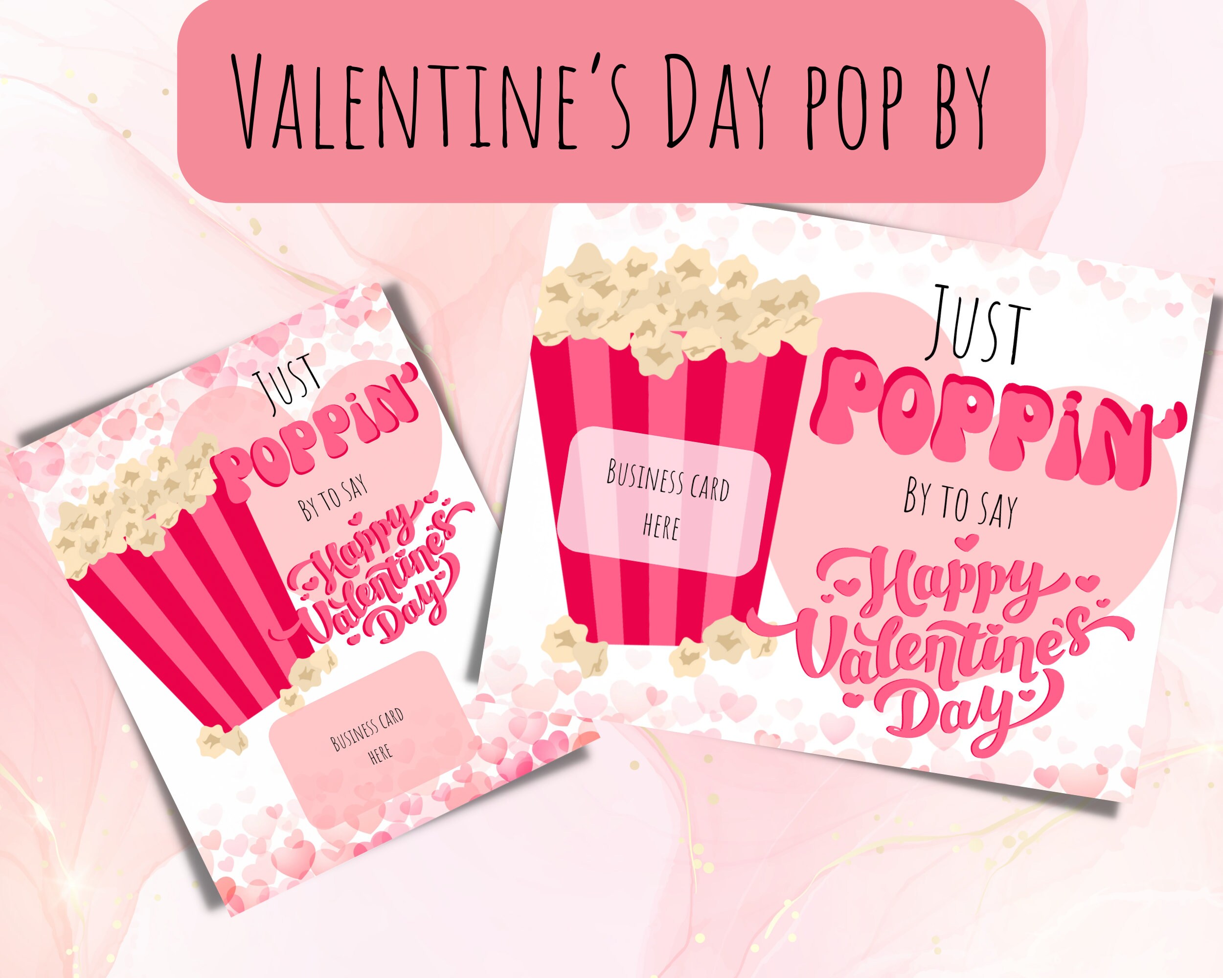 Printable Valentines Day Pop By, Realtor Gift, Real Estate Agent Leads ...