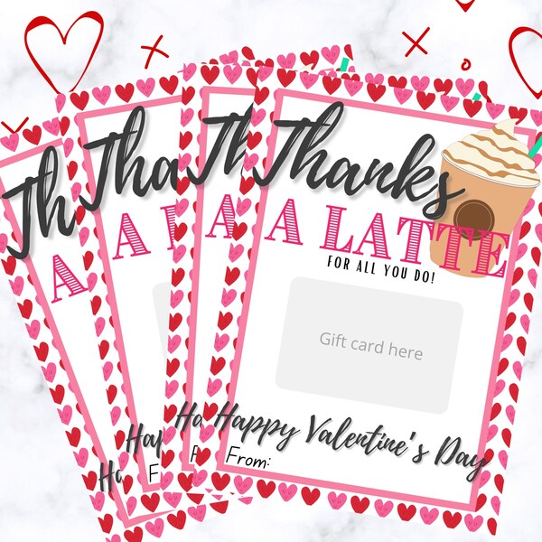 Thanks a Latte - Etsy